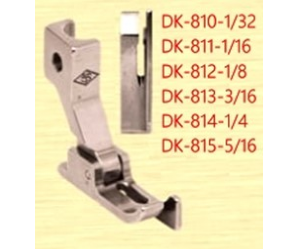 DK-810 1/32/DK-811 1/16/DK-812 1/8/DK-813 3/16/DK-814 1/4 /DK-815 5/16,Hinged foot